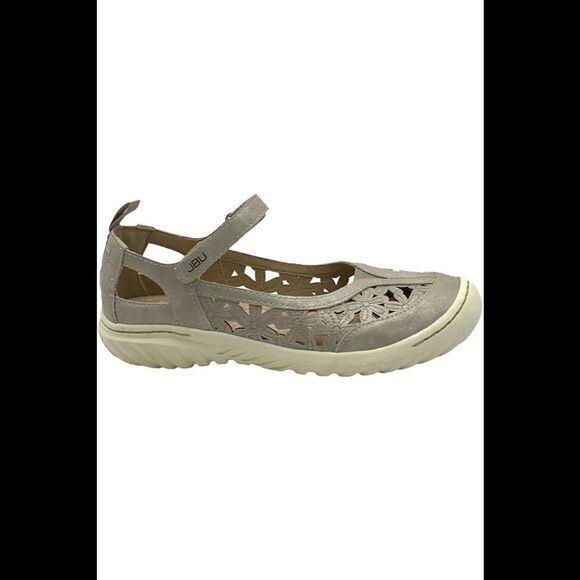 JBU | Shoes | Jbu By Jambu Womens Hibiscus Mary Jane Cream Shimmer Wide ...